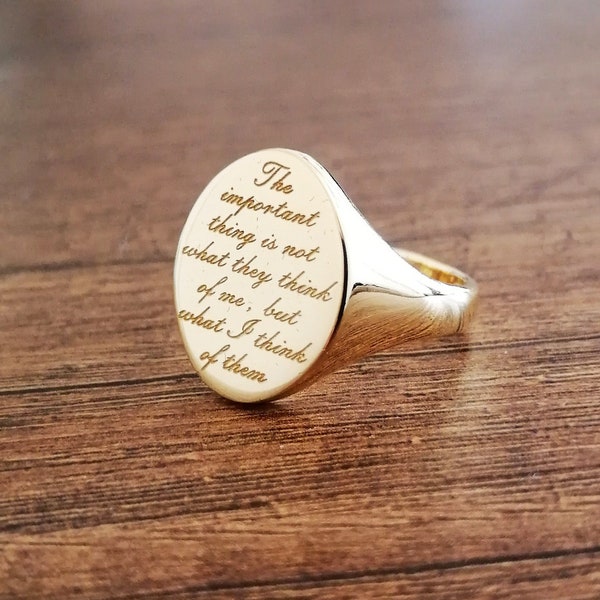 Quote Ring - Etsy