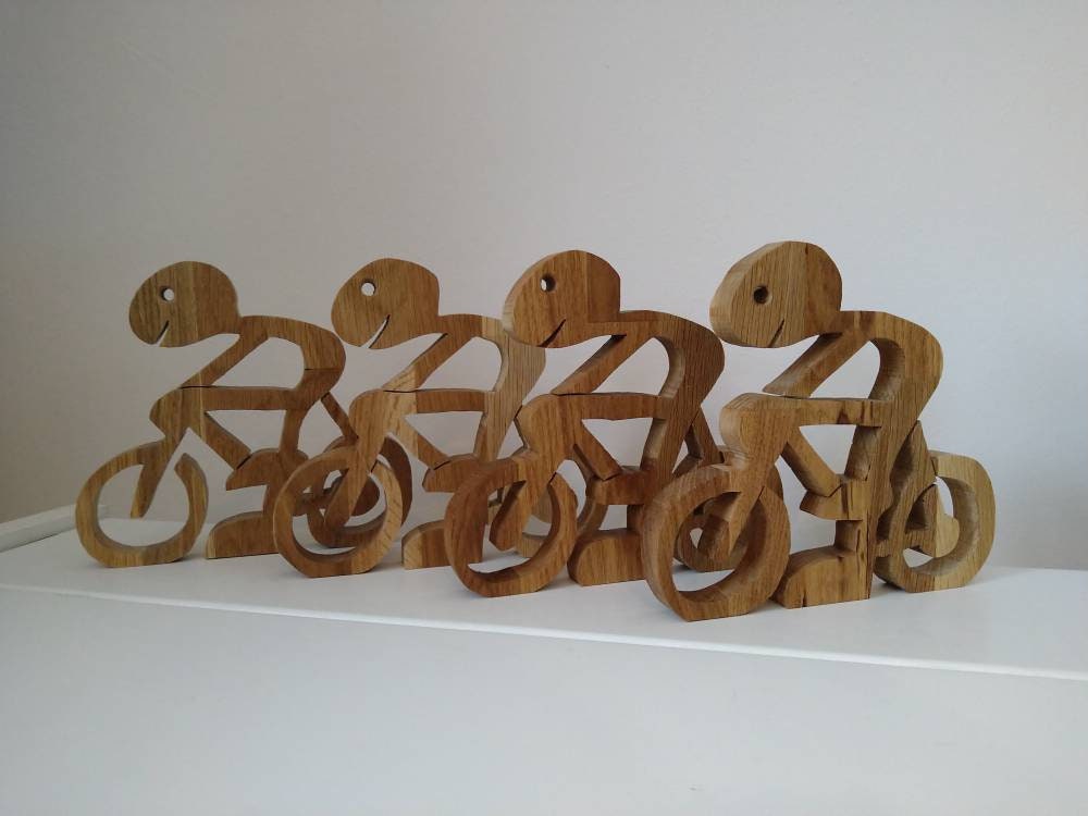 Bicycle Wooden Figure "peter Sagan" Wooden Sculpture Cyclist Made of ...