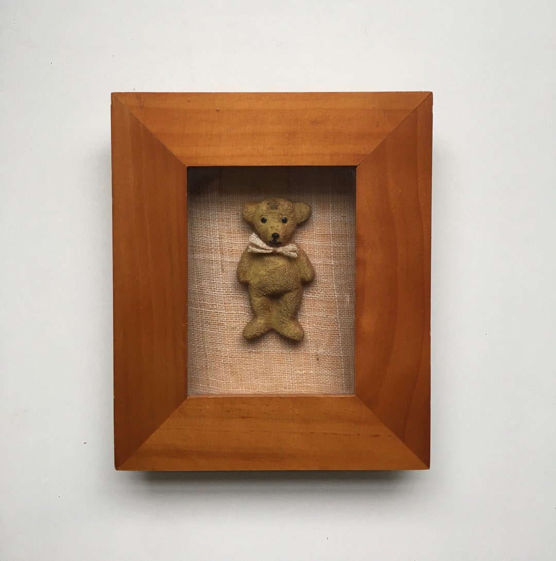 Teddy Bear in Shadow Box - Etsy