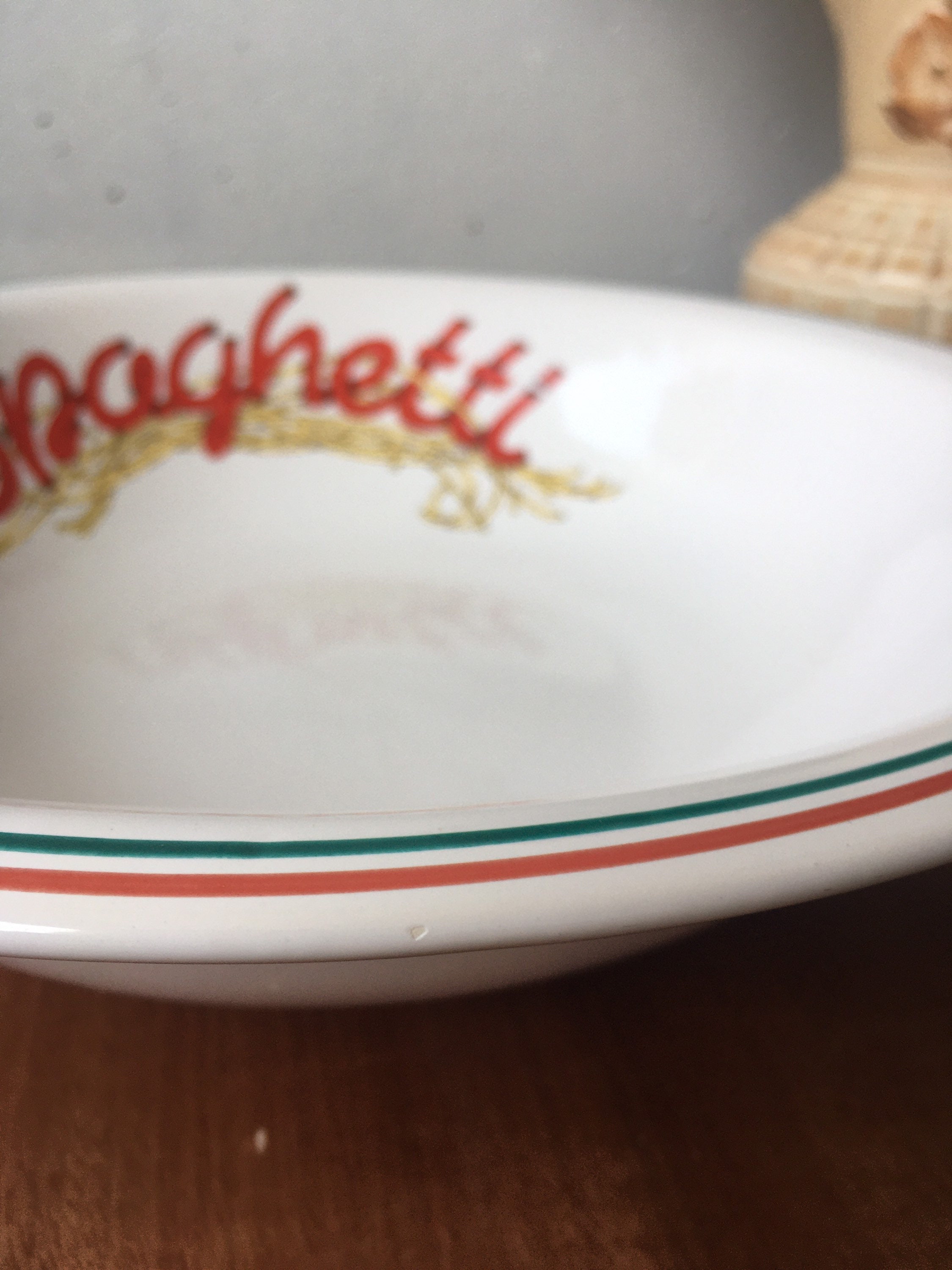 Vintage Retro Ceramic Spagetti Bowl Large Serving Pasta Bowl | Etsy