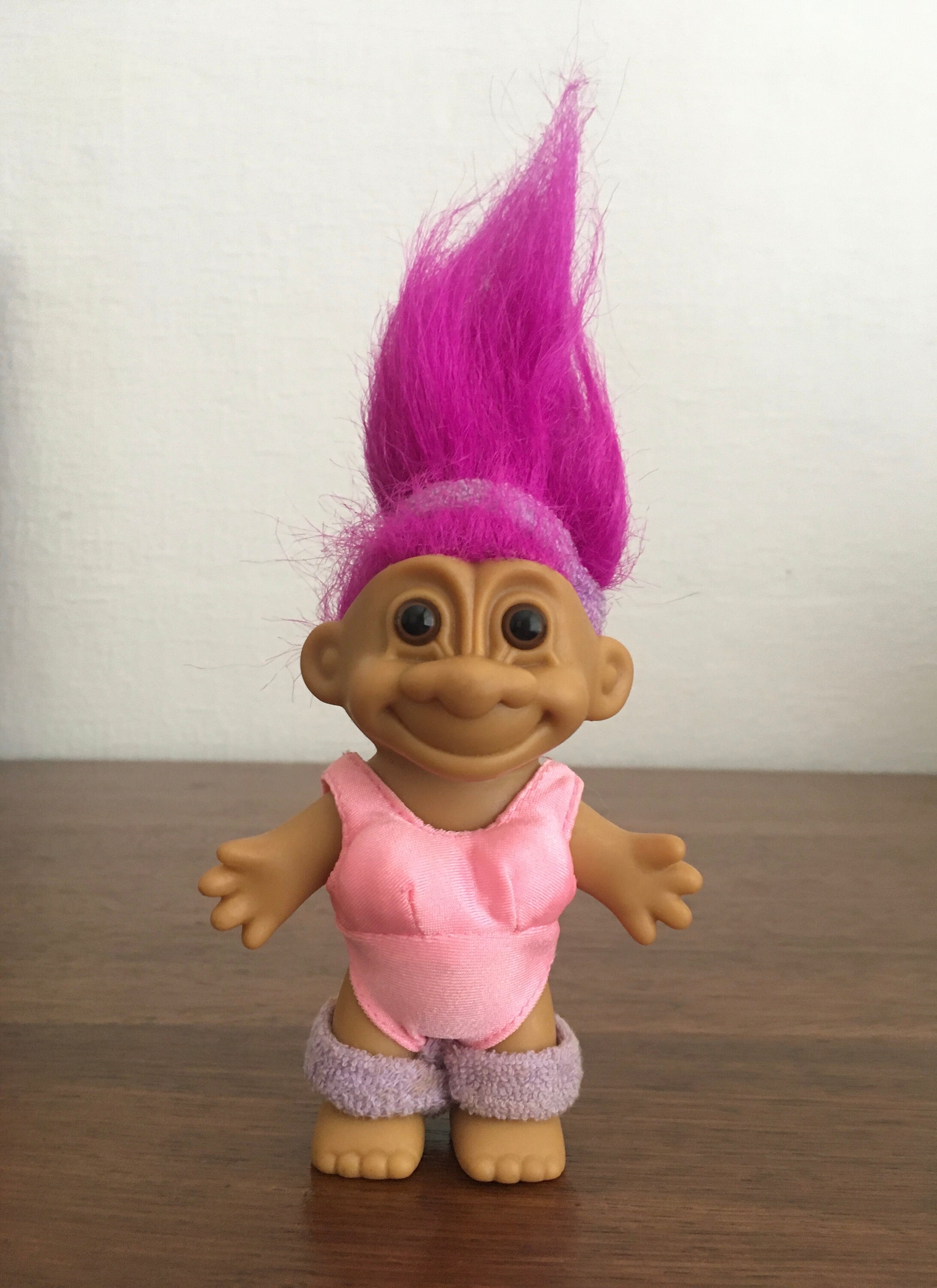 Vintage Russ Troll Doll hot Pink Hair Gym / Exercise / Workout Troll 5 ...