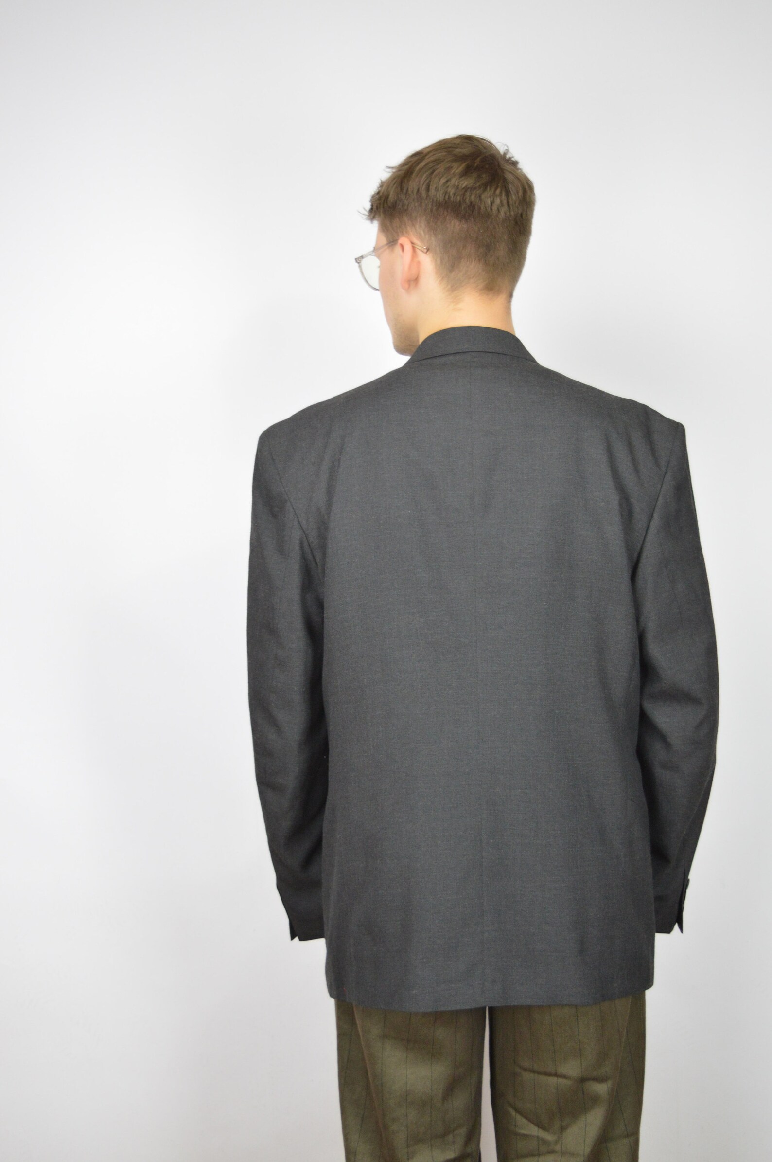 Vintage Grey Classic 80's Suit Blazer {240} - Etsy