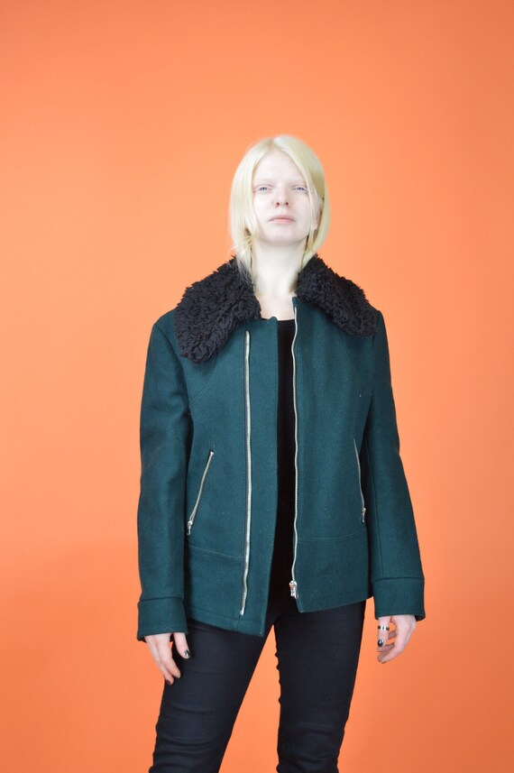 Vintage green classic wool jacket {W670} - Gem