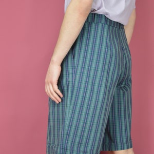 Vintage Two Colour Checkered Classic Cotton Shorts {S226} - Etsy