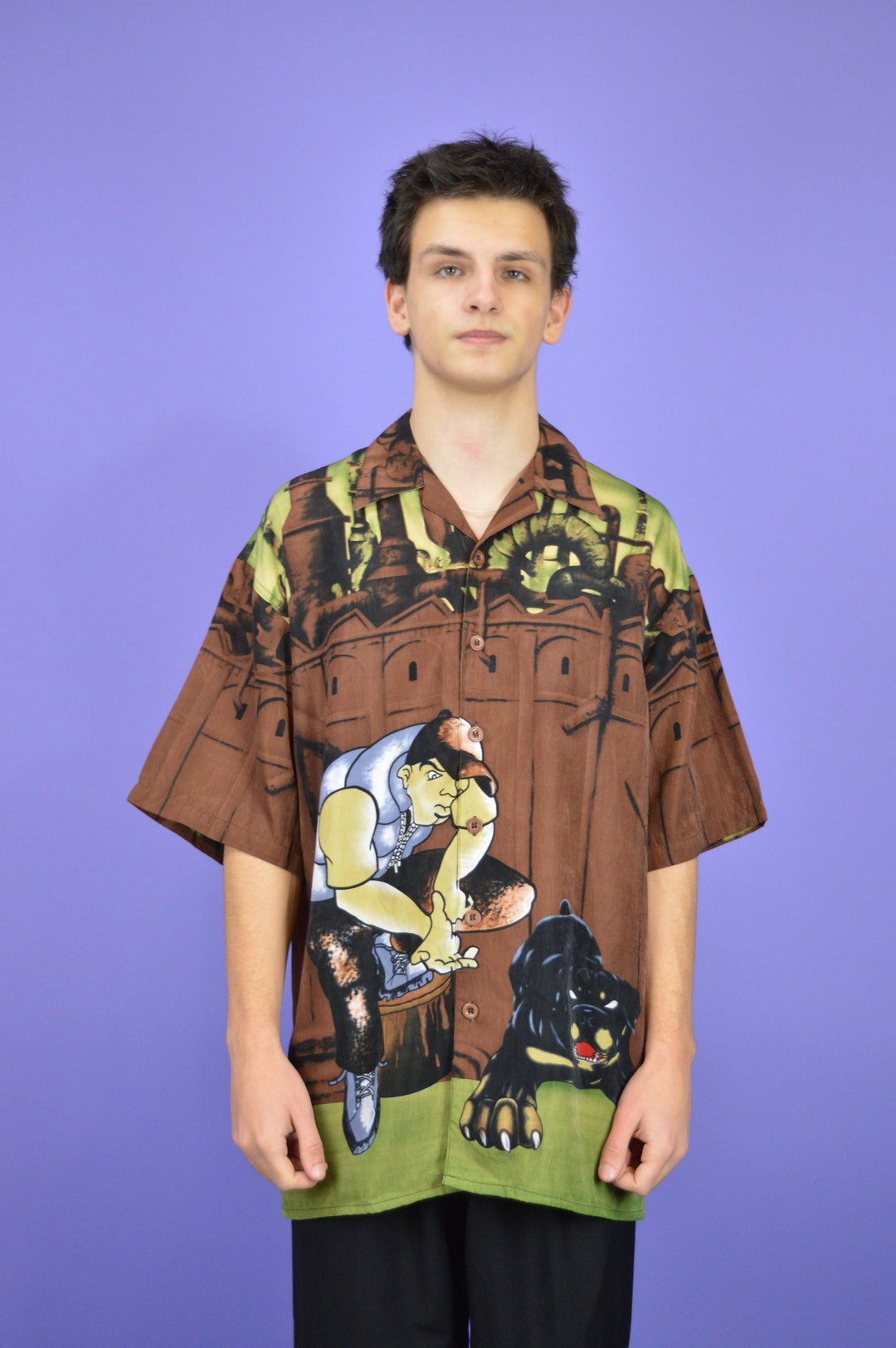 Vintage Multicolour Rave ANIME Festival Graphic Shirt {K3} - Etsy