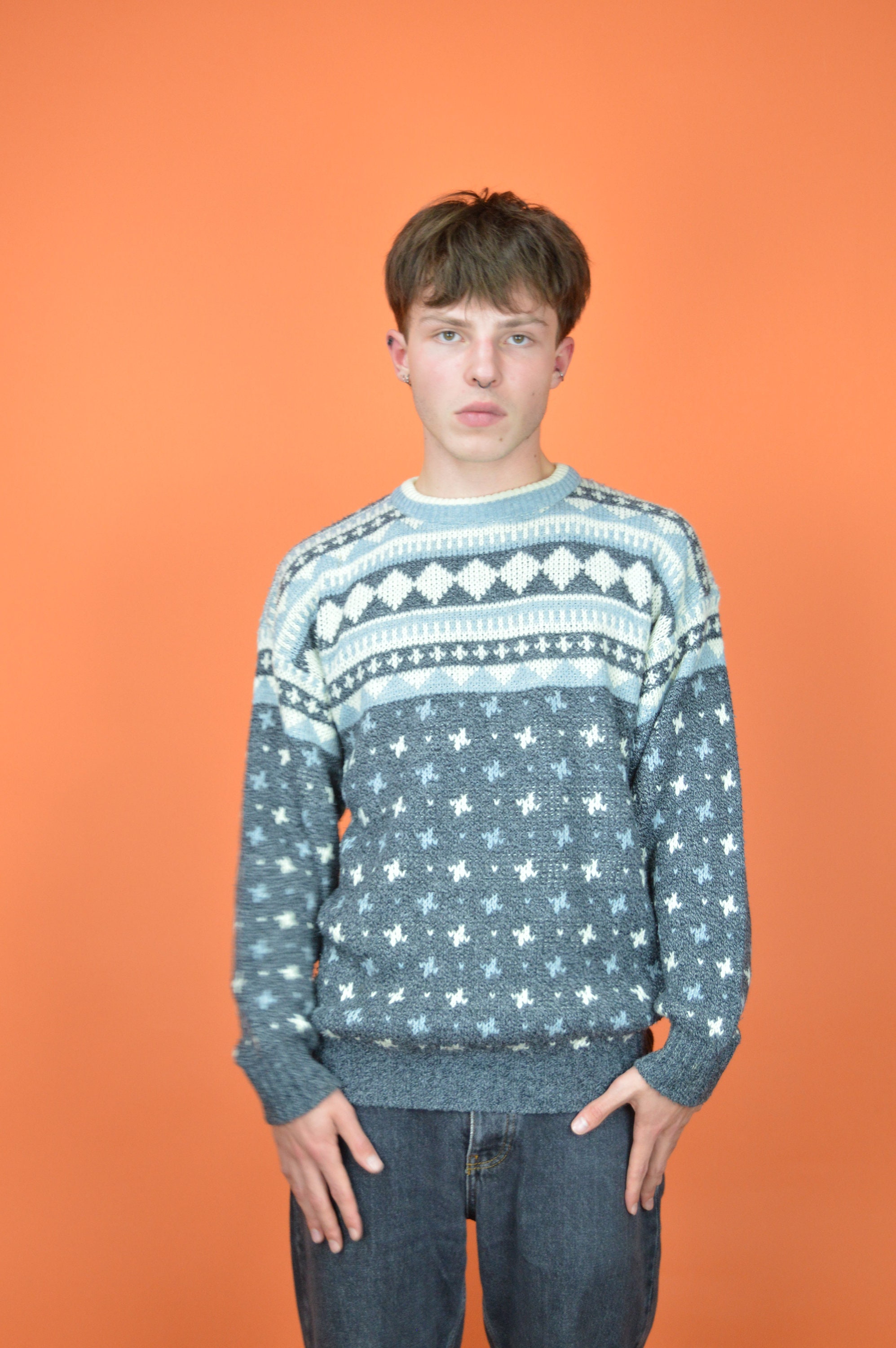 Vintage Two Color Classic Graphic 80's Sweatshirt {156} - Etsy