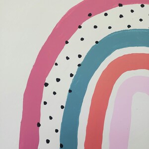 Rainbow Welcome Door Hanger | Rainbow Door Decor | Modern Door Hanger ...