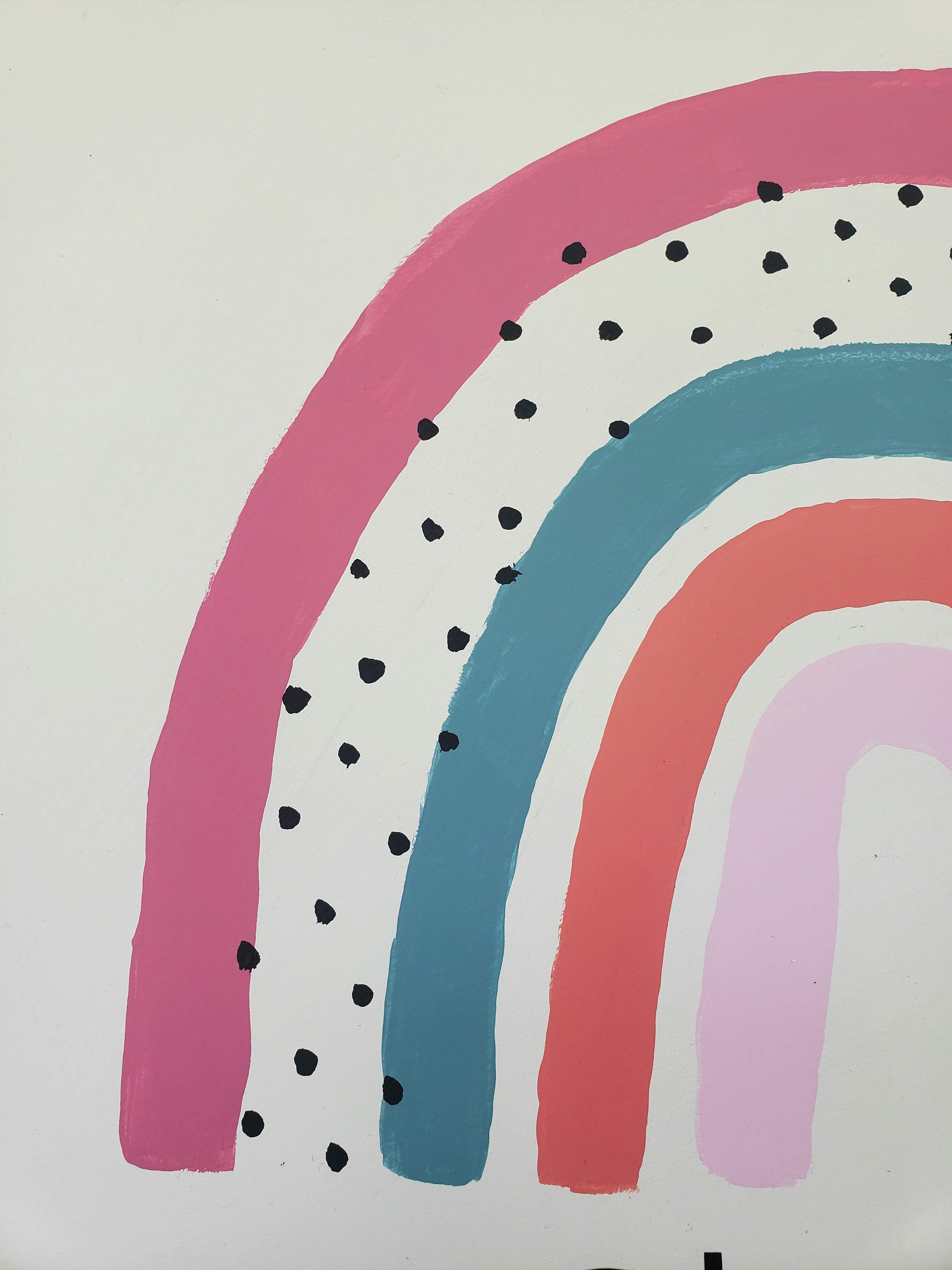 Rainbow Welcome Door Hanger Rainbow Door Decor Modern Door - Etsy