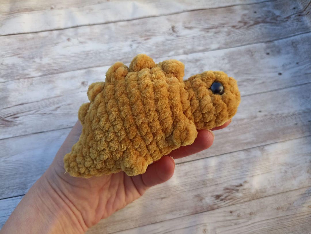 Dino Nugget, Chicken Nugget, Crochet Dino, Plushie Gift , Amigurumi - Etsy