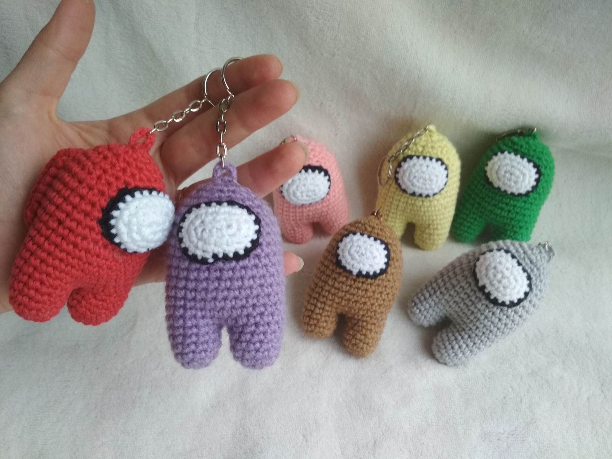 Among Us Keychain / Game Character / Imposter / Crochet Amongus - Etsy