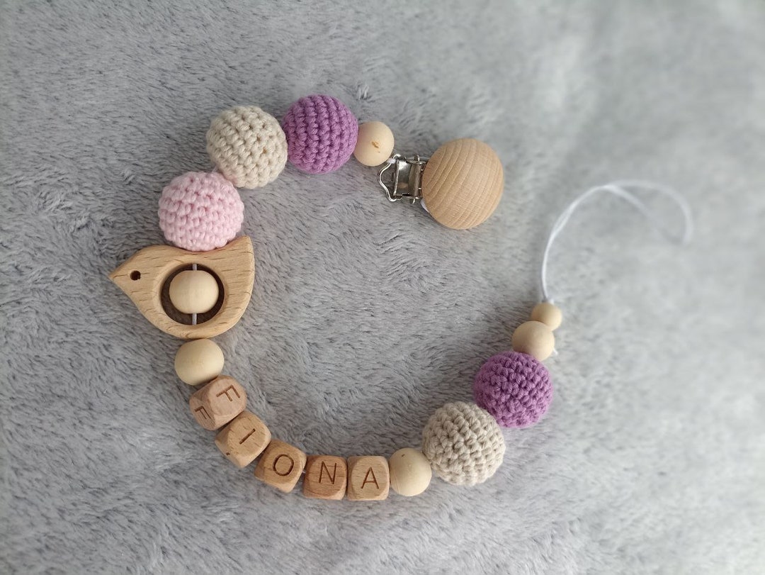 Personalized Baby Dummy Holder / Pacifier Clip / Baby Shower Gift ...