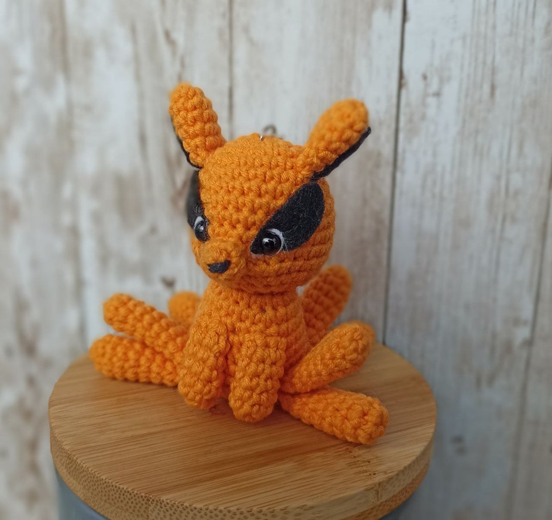 Kurama / Naruto Anime Character / Nine-tails Demon / Crochet Keychain ...