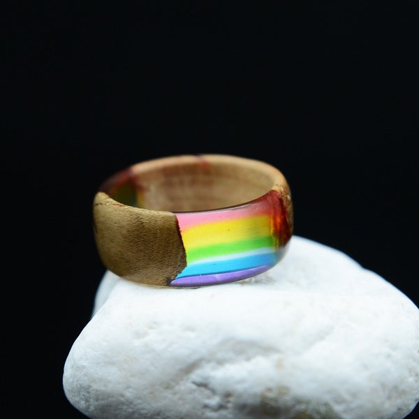 Rainbow Ring - Etsy