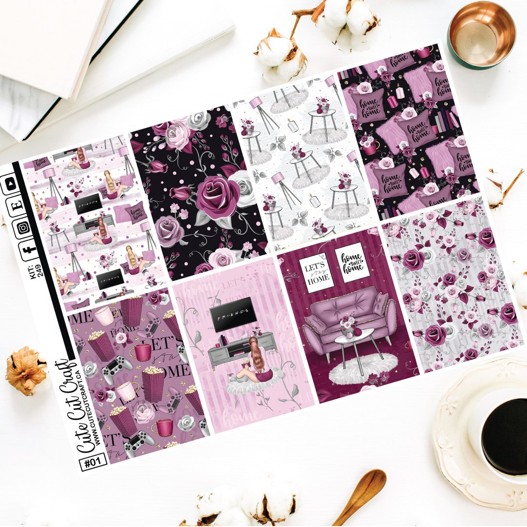 Full Box Stickers Home Sweet Home Planner Journal - Etsy