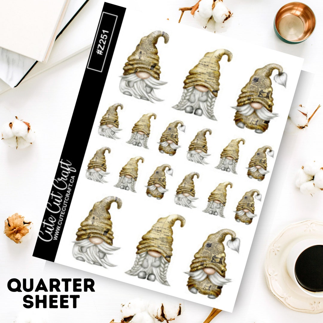 Gnome Planner Stickers Newspaper Gnomes - Etsy