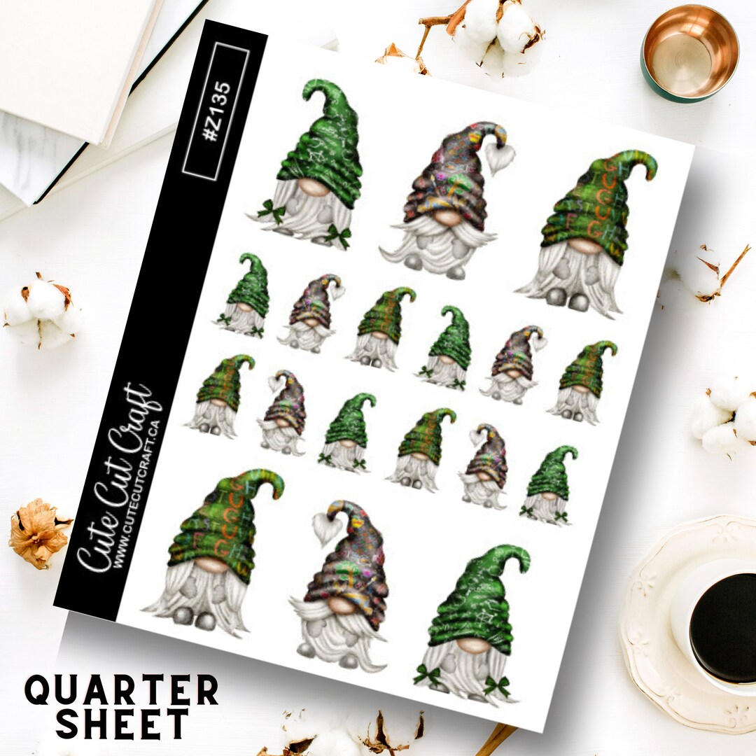 Gnome Planner Stickers School Gnomes - Etsy