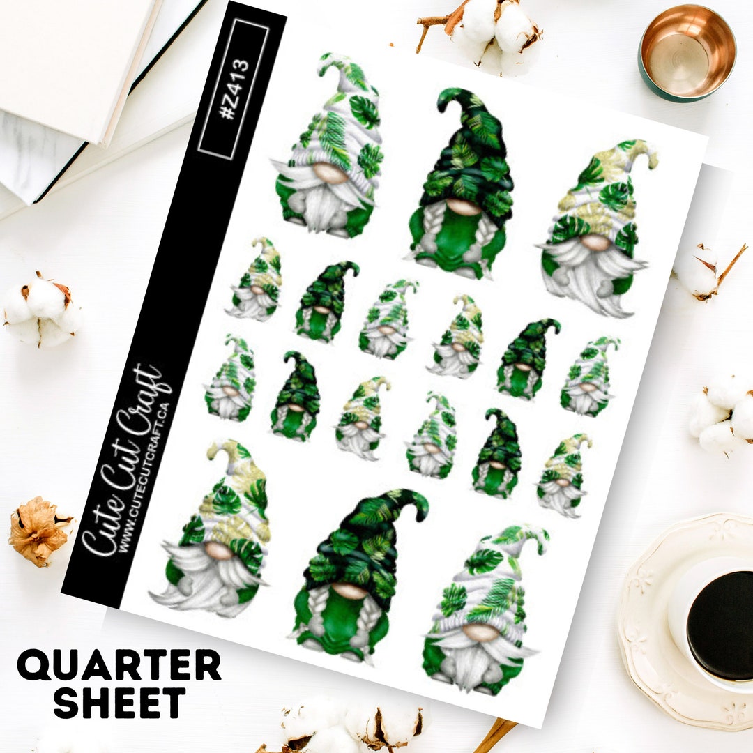 Gnome Planner Stickers Tropical Gnomes - Etsy