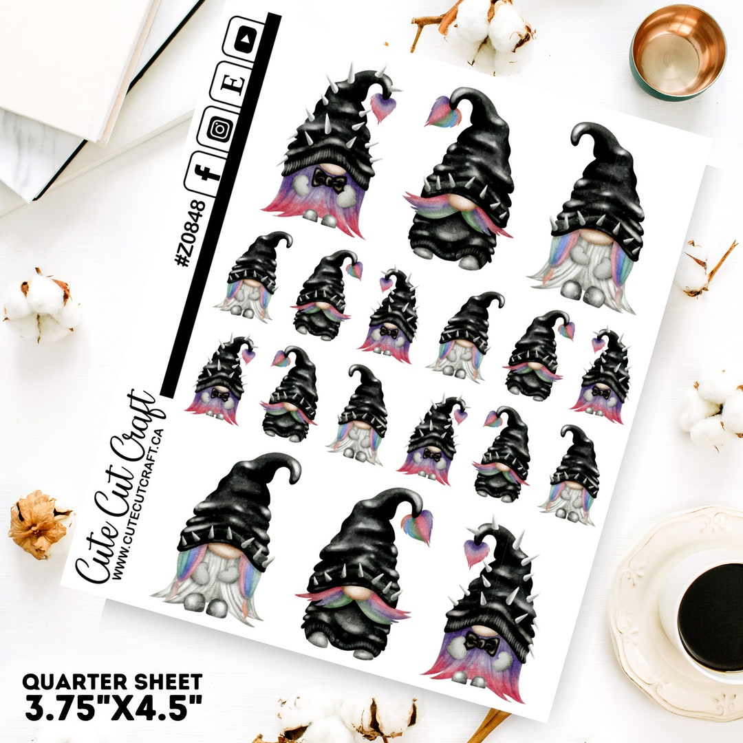 Gnome Planner Sticker Punk Gnomes - Etsy