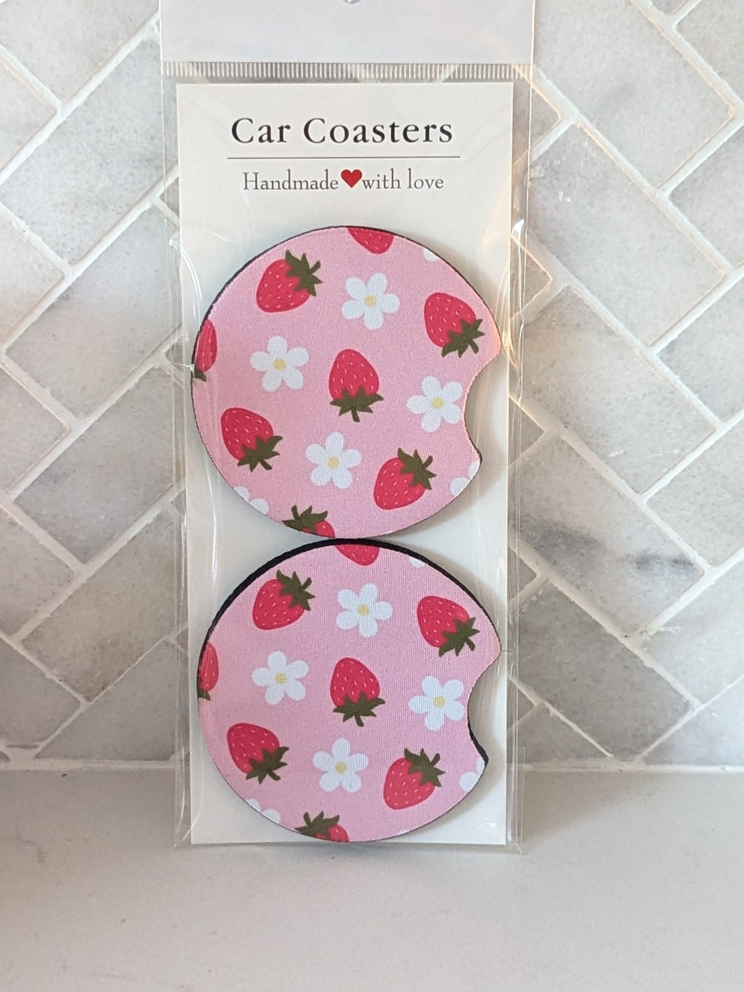 Car Coasters, Set of 2 Coasters, Cute Car Accessories, Retro Car ...