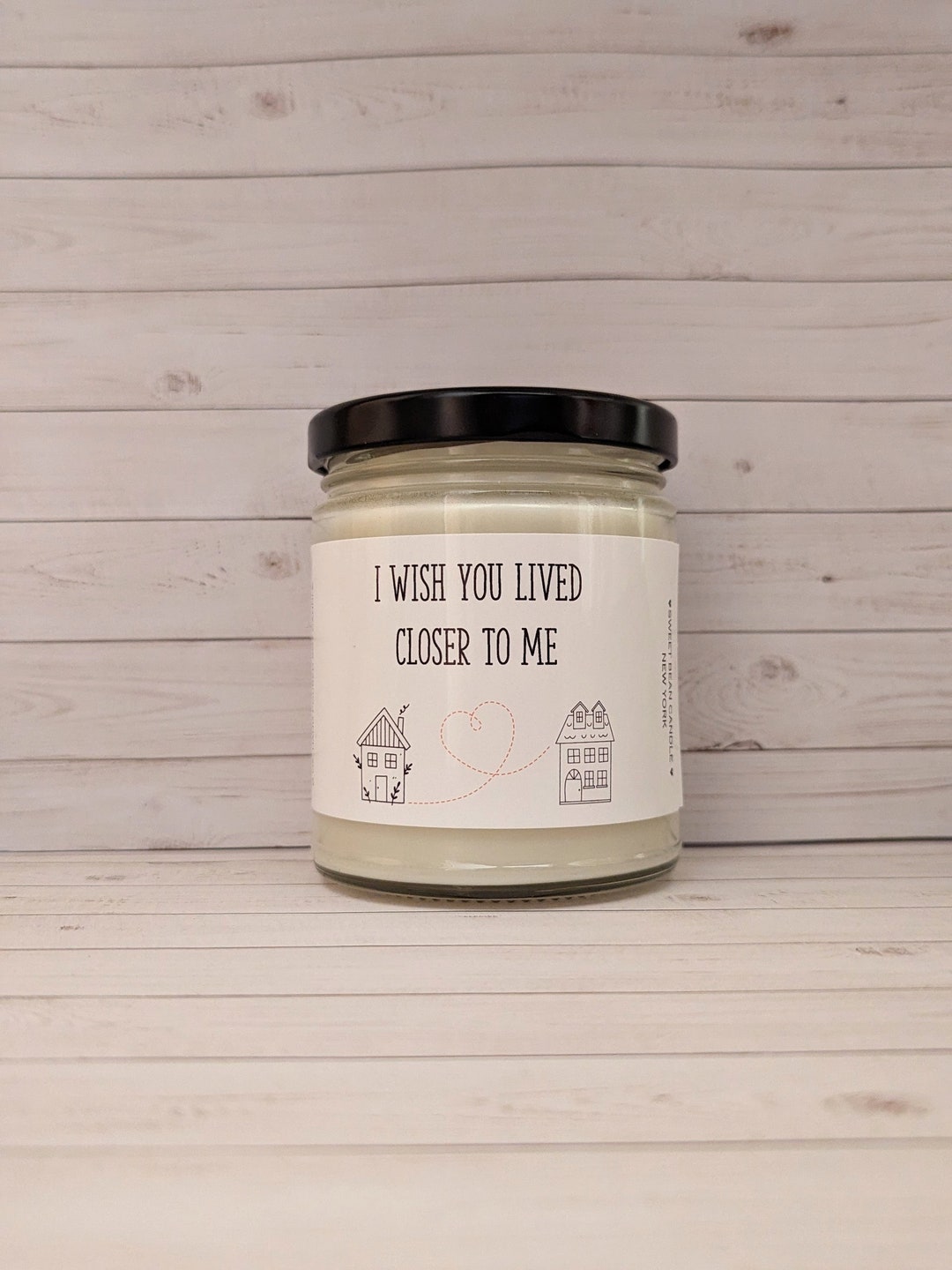 I Wish You Lived Closer Candle, Miss You Candle, Best Friend Gift, Gift ...