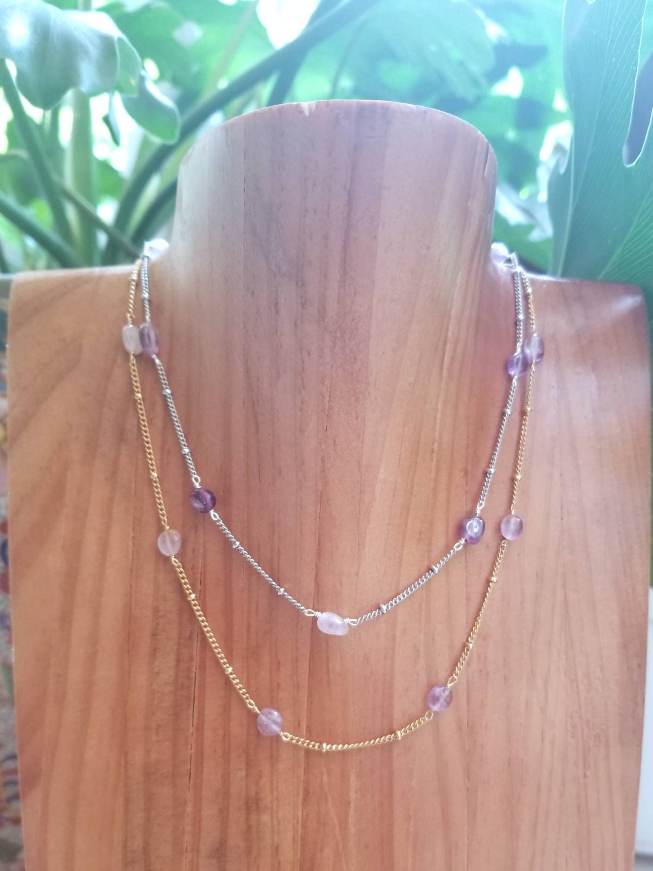 Amethyst Choker Necklace Amethyst Choker Amethyst Necklace | Etsy
