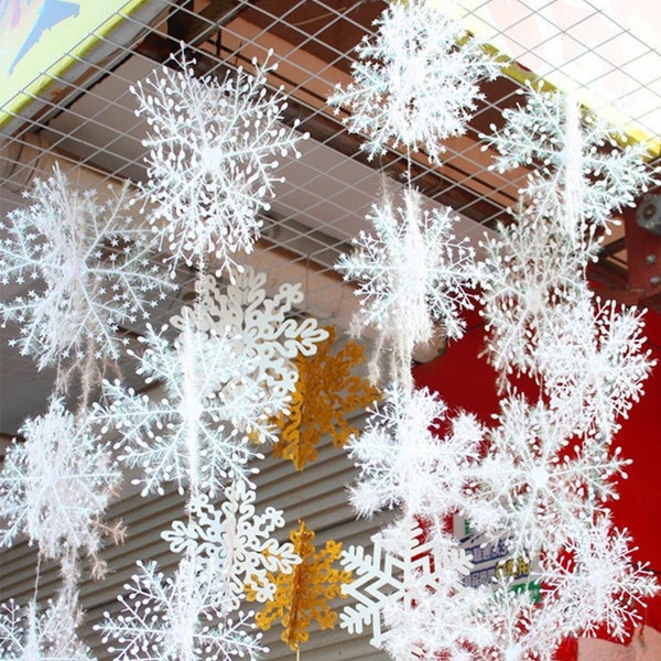 Large Hanging Snowflakes - Etsy