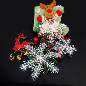 Set of 12 Hanging 3D Snowflakes | Christmas Snowflake Decor | Christmas ...