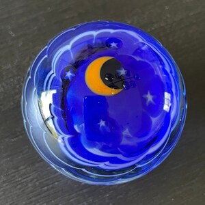 David Salazar of Lundberg Studios Moon & Stars Starry Night Glass ...