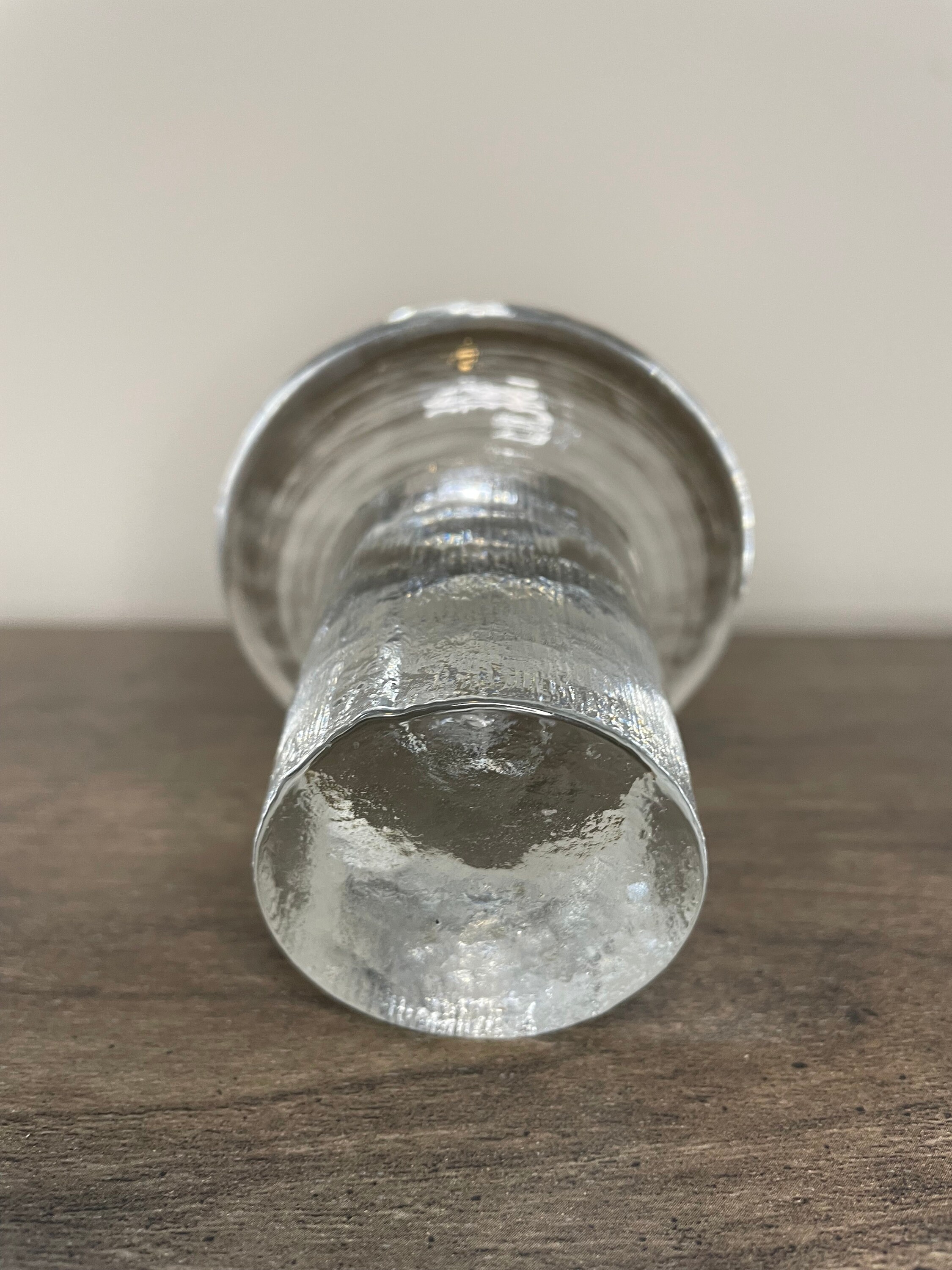 Single Vintage Blenko Clear Glass Mushroom Candle Holder - Etsy