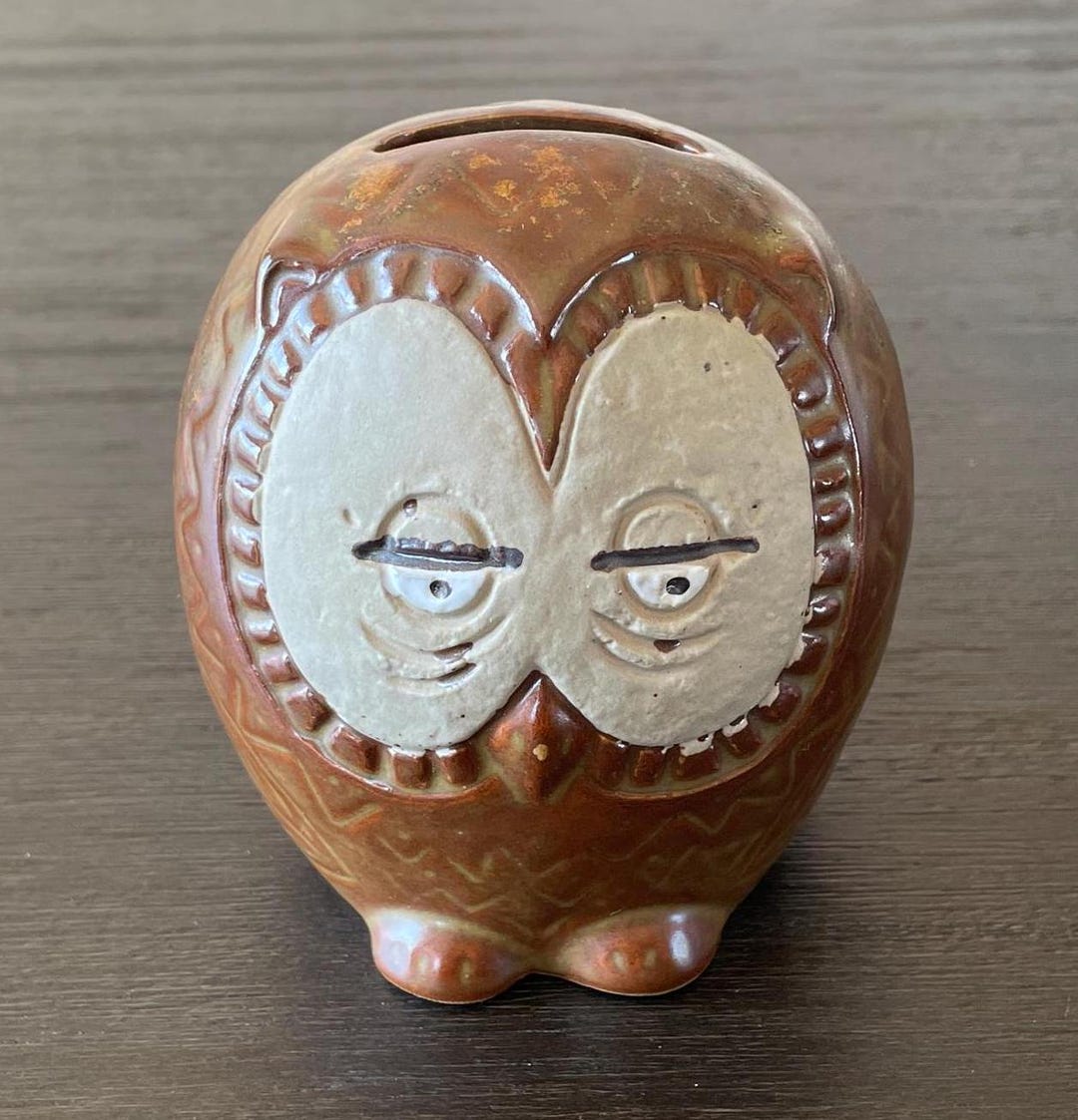 Vintage Mid-century Ceramic Owl Bank Made in Japan - Etsy