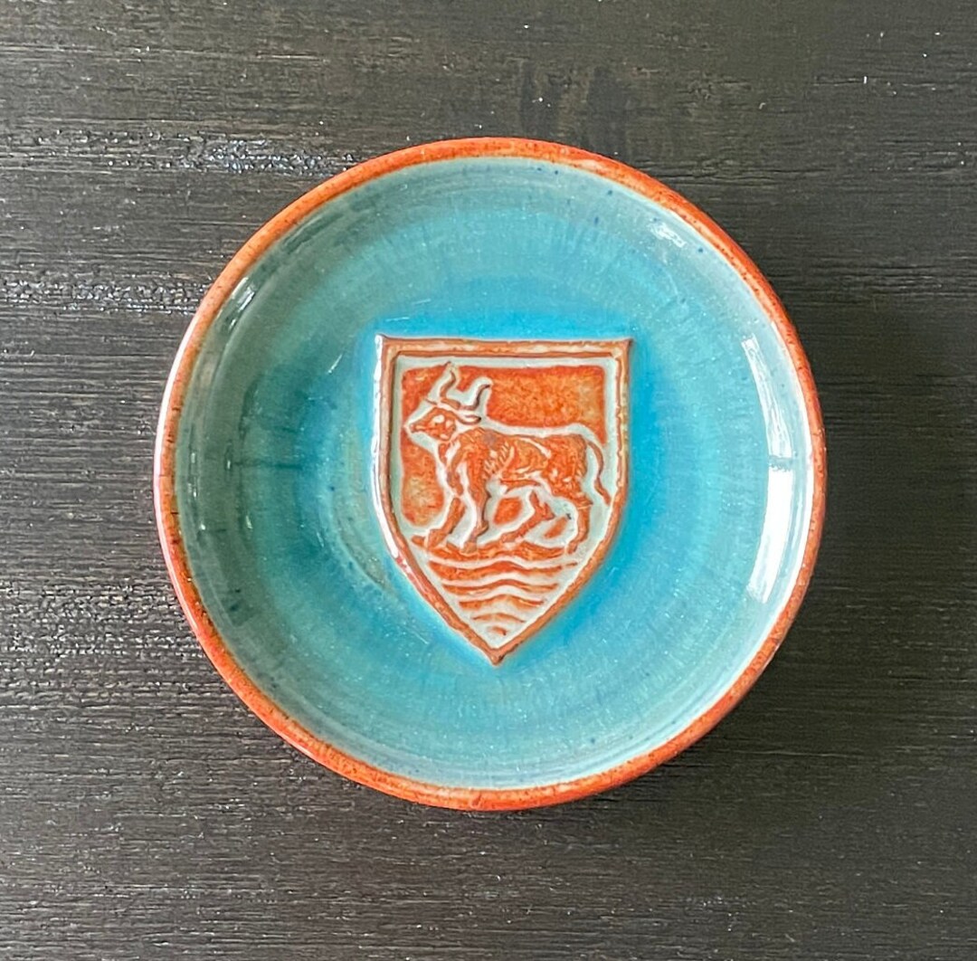 Handmade Taurus Zodiac Bull Dish by Wold Pottery Beverley Yorkshire - Etsy