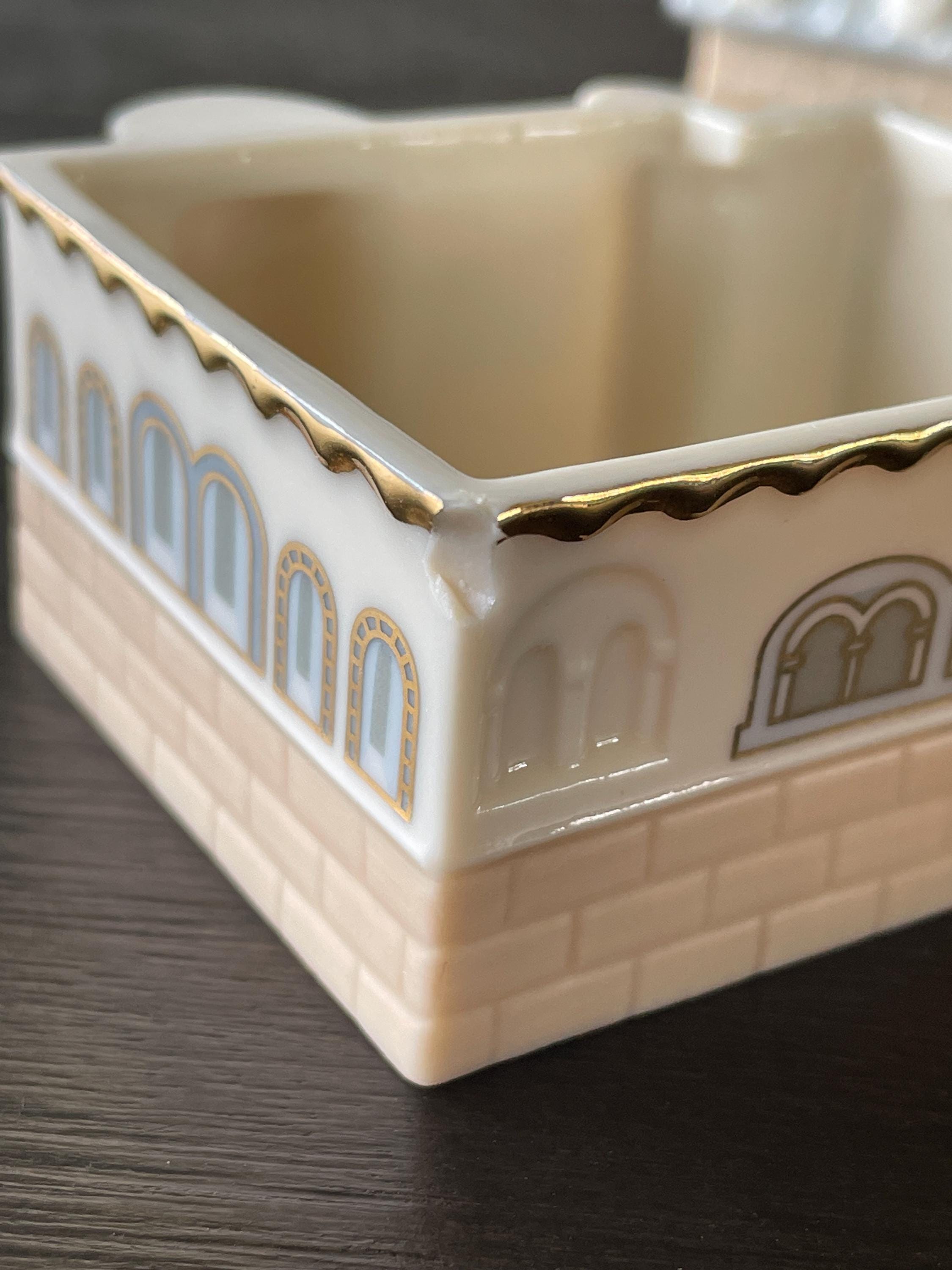 Lenox China Treasures Empire Collection Castle Trinket Box AS-IS - Etsy