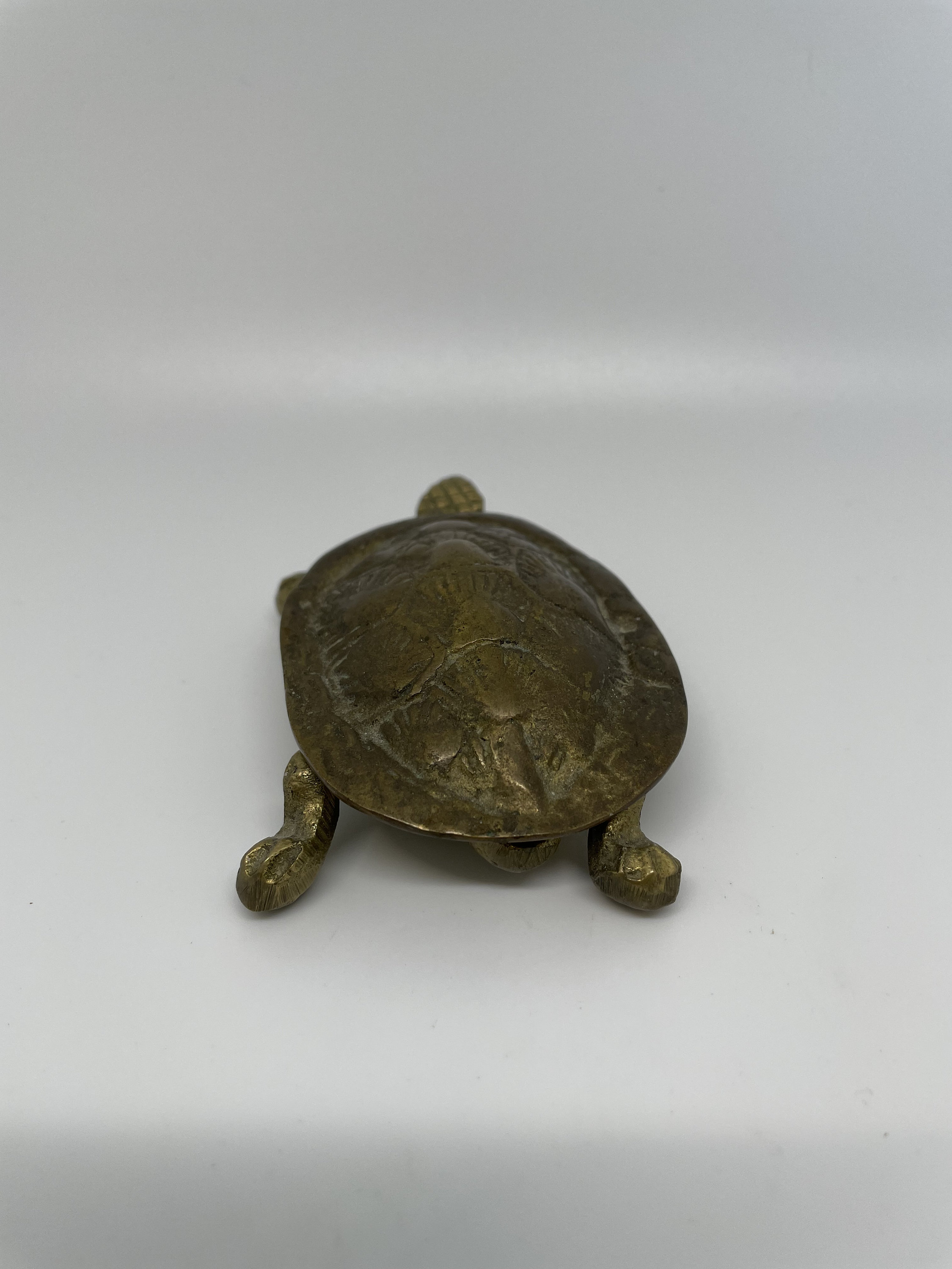 Antique English Early 1900's Brass Hinged Turtle Trinket Box - Etsy