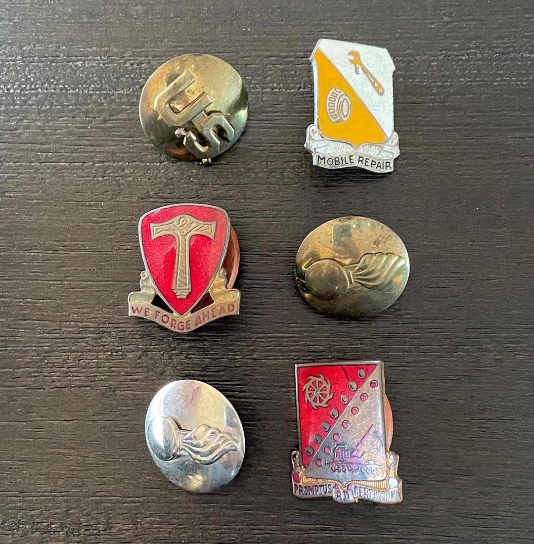 Vintage Group of Six WW2 Battalion & Military Lapel Pins - Etsy