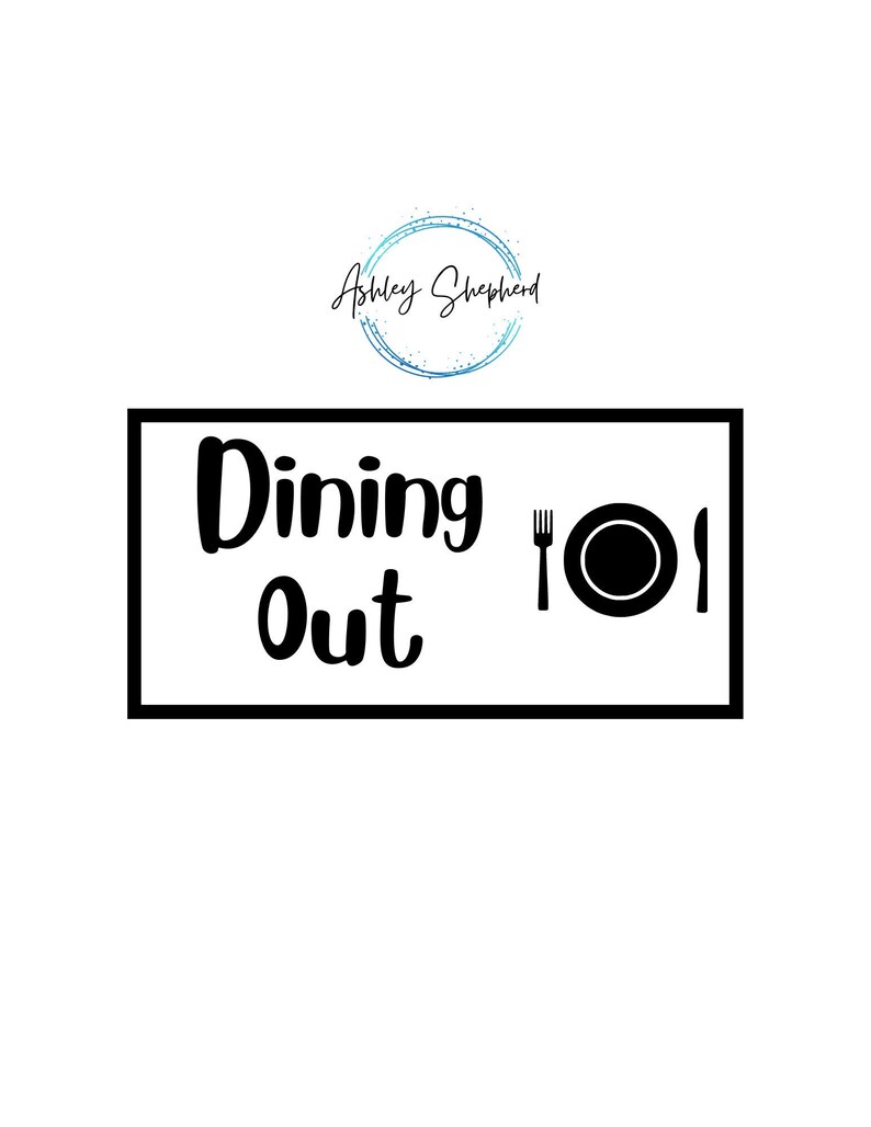 Dining Out Savings for A6 Cash Envelopes | Printable | Fits in A6 ...