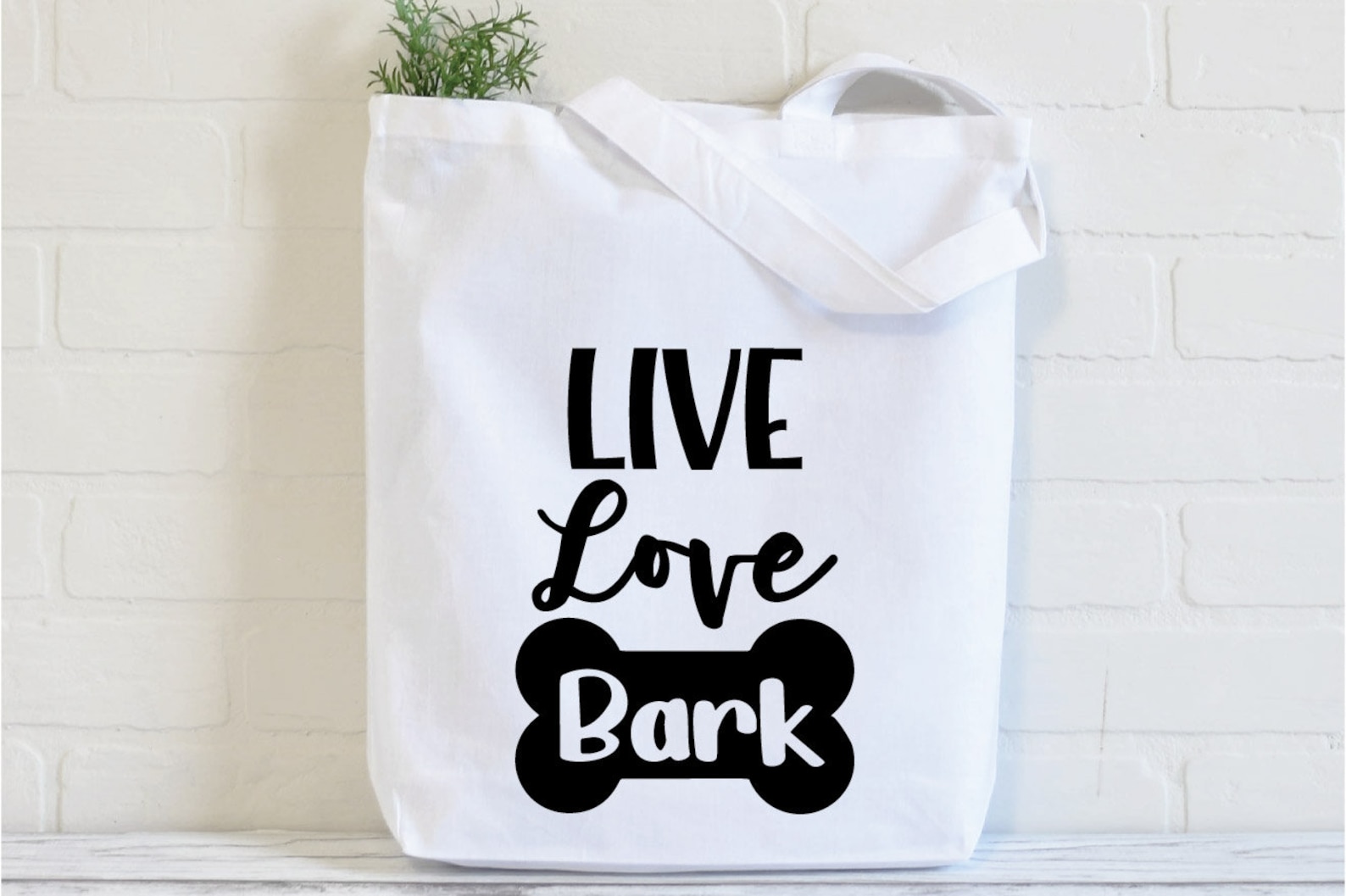 Live Love Bark SVG Cut File Dog SVG File Paw Print SVG - Etsy