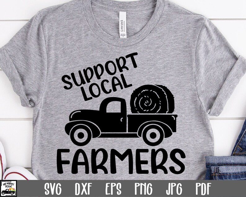 Support Local Farmers SVG File Printable Art Print Clip - Etsy