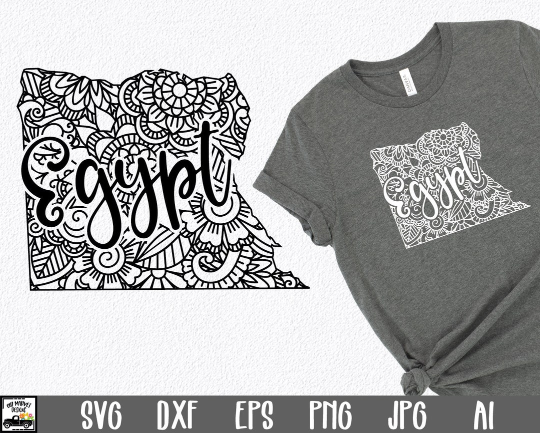 Egypt SVG File - Egypt Mandala SVG Cut File - Mandala Clip Art - Art ...