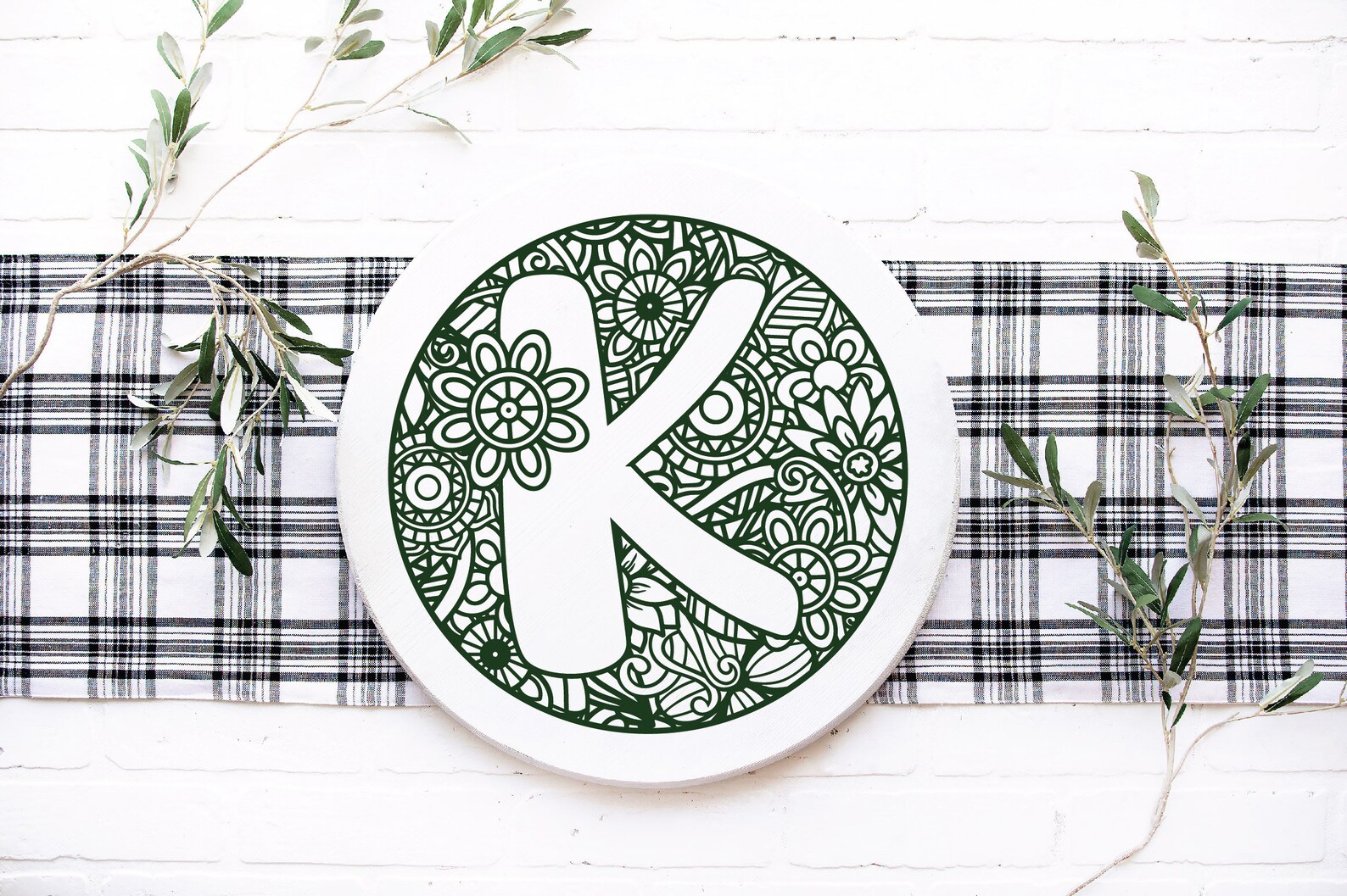 Round Sign Mandala Alphabet SVG Bundle Round SVG Files 26 - Etsy