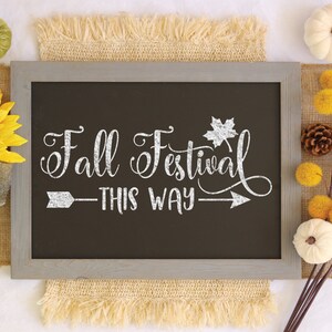 Fall Festival SVG Cut File - Fall Farmhouse SVG - Autumn Clip Art ...
