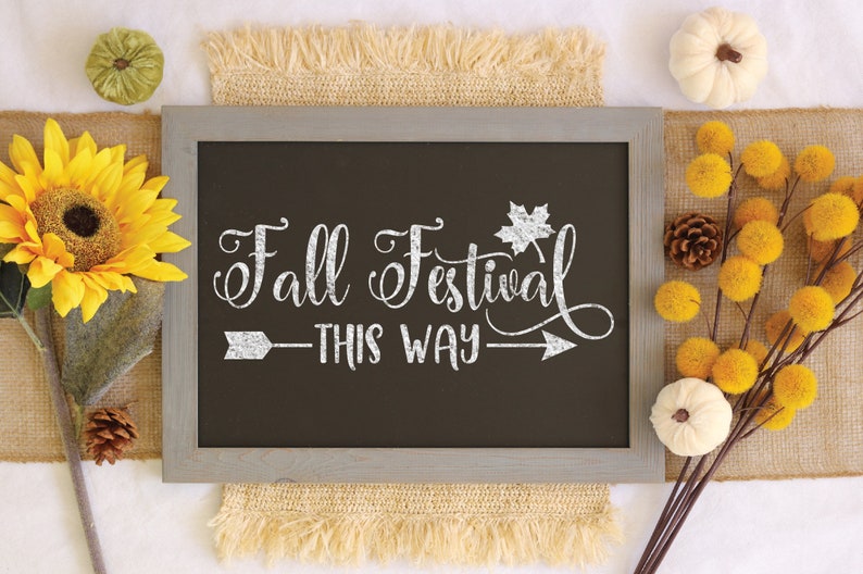 Fall Festival SVG Cut File Fall Farmhouse SVG Autumn Clip - Etsy