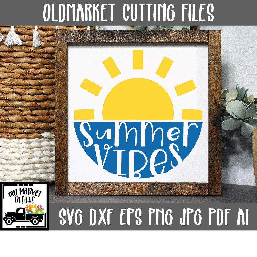 Summer Vibes SVG Cut File Summer SVG Clip Art Printable | Etsy