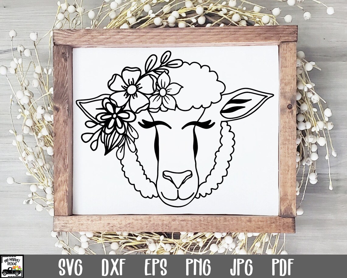 Sheep SVG File Sheep Face SVG Sheep Clip Art Sheep - Etsy
