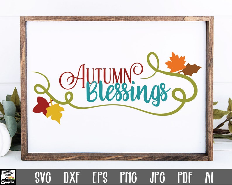 Autumn Blessings SVG Cut File Fall SVG Autumn Clip Art | Etsy