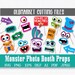 Monsters Photo Booth Props and Decorations - SVG Cut File - Dxf - Png ...