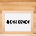 5th Grade SVG Cut File - Back to School SVG - Clip Art - Printable Art ...