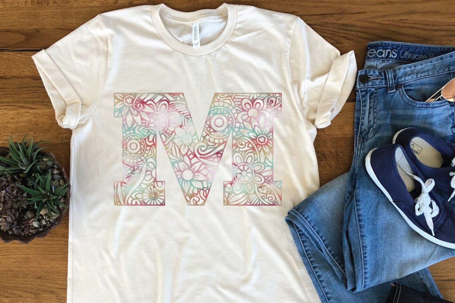 Letter M SVG File Mandala Monogram Letter M SVG Cut File - Etsy