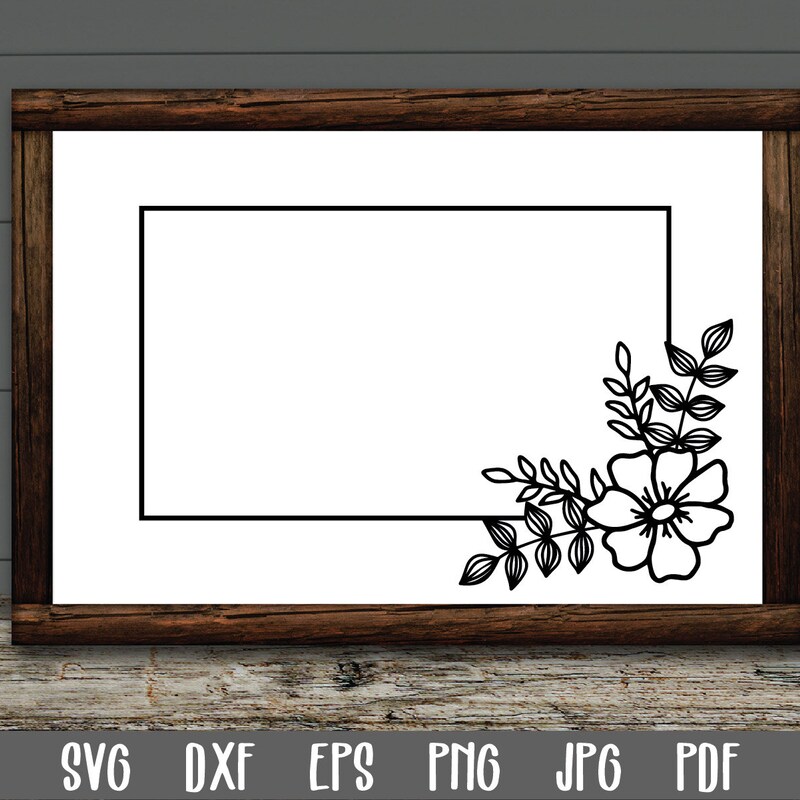 Rectangle Frame Svg - Etsy