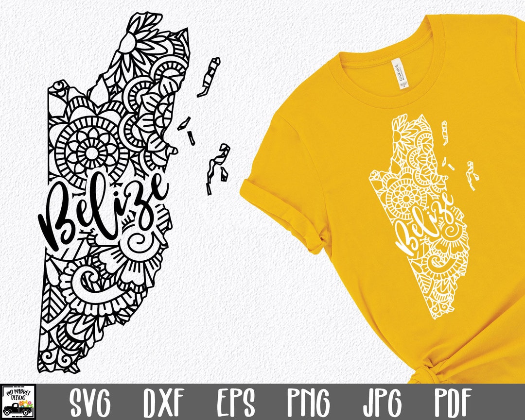 Belize SVG File - Belize Mandala SVG Cut File - Mandala Clip Art - Art ...