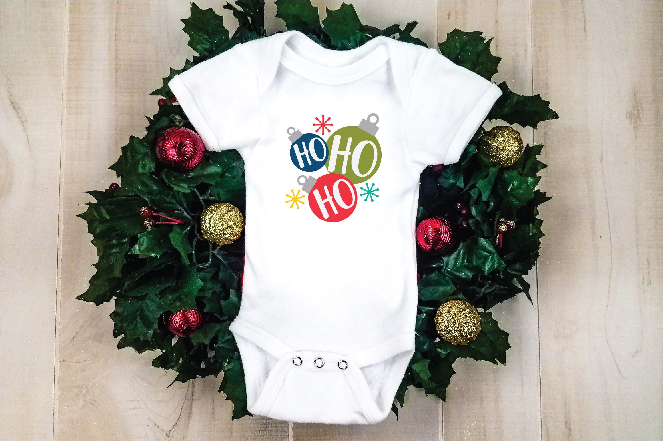 Christmas SVG Cut File - Ho Ho Ho SVG - Christmas Ornament SVG - Clip ...